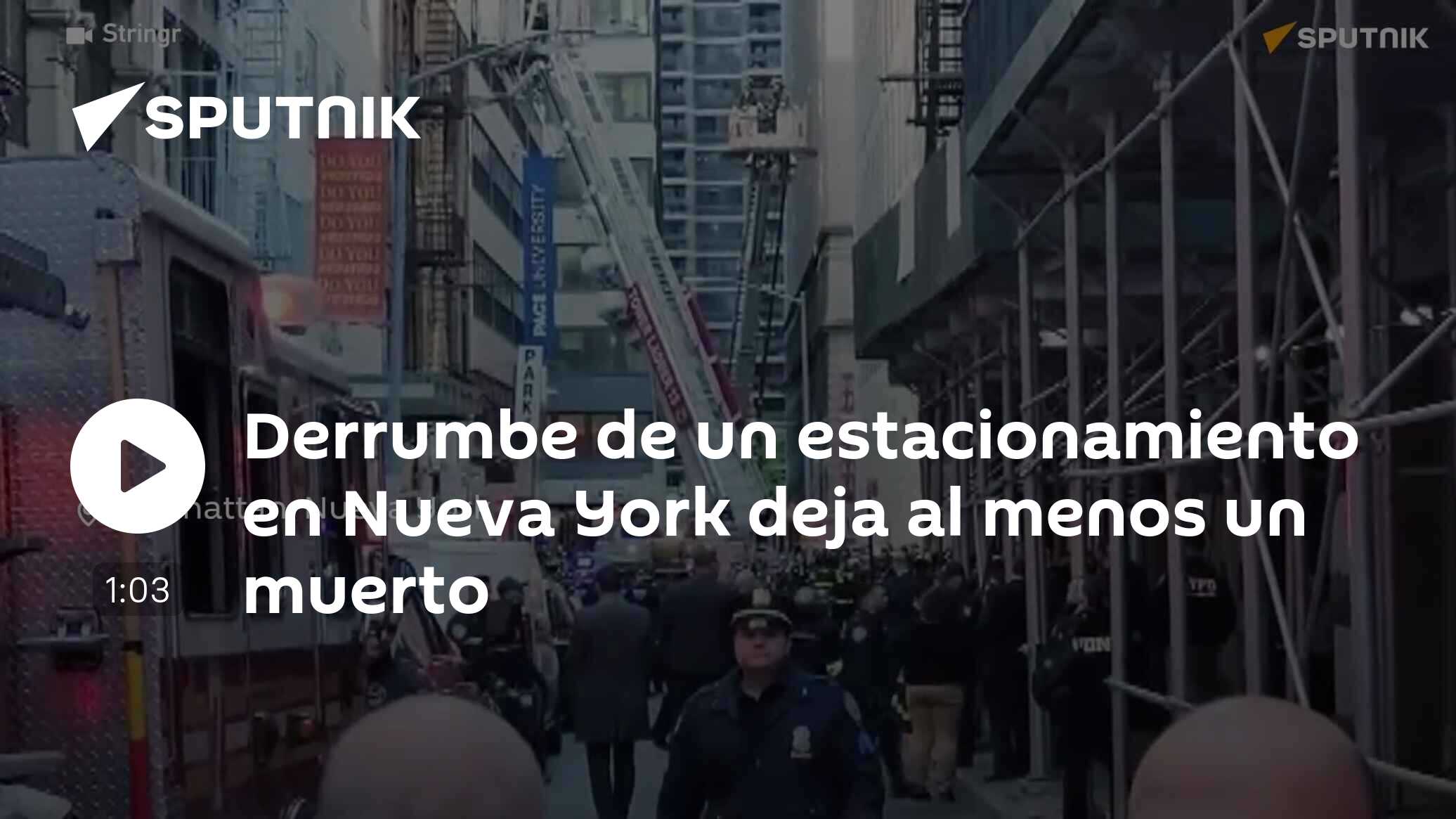 Derrumbe de un estacionamiento en Nueva York deja al menos un muerto ...